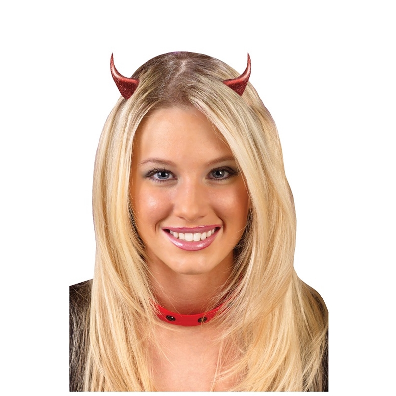 Clip On Glitter Devil Horns | The Costumer