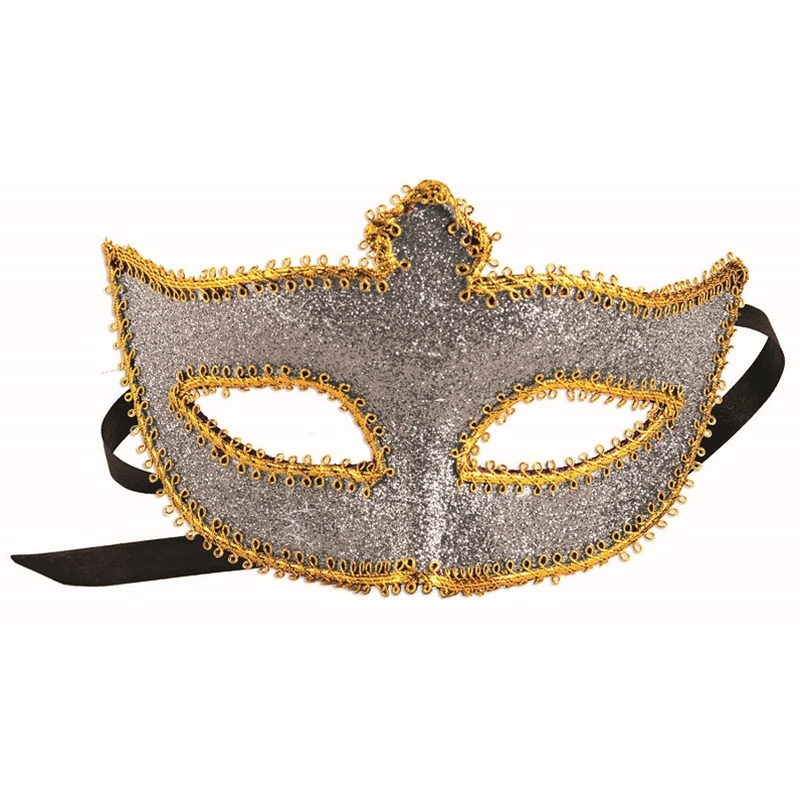 Glitter Half Mask - Assorted Colors | The Costumer