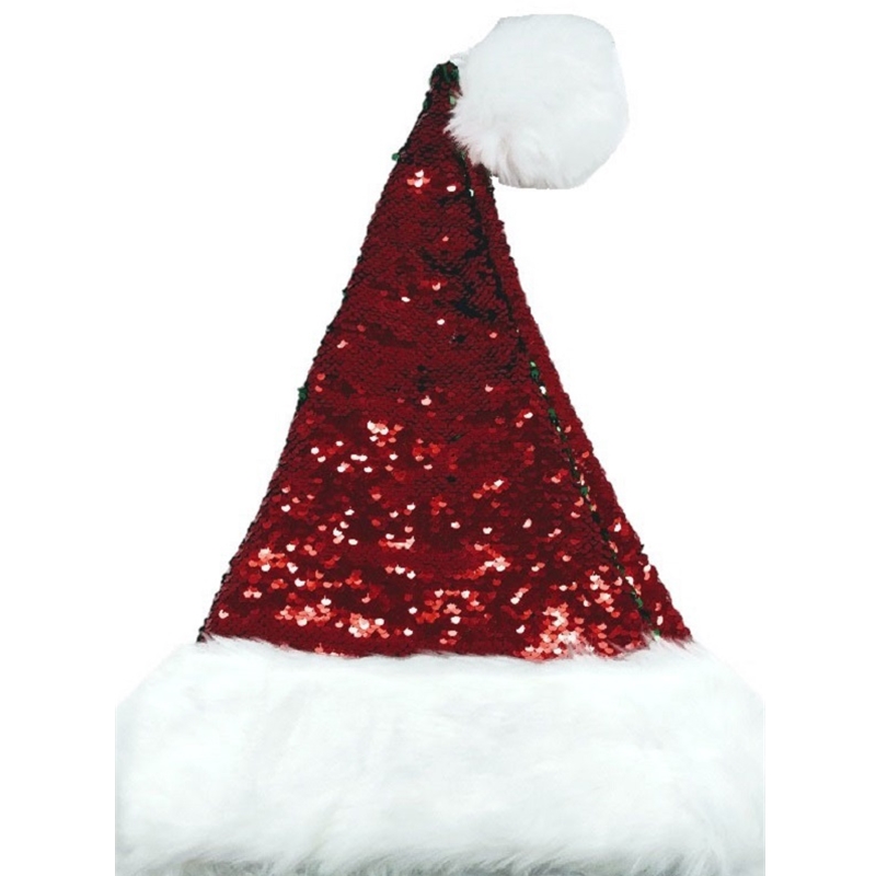 Santa Hat with Flip Sequins | The Costumer
